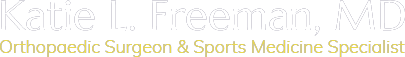 Dr Katie Freeman | Orthopaedic Surgeon | Sports Medicine Specialist ...