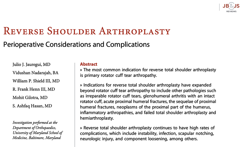 Dr. Syed Hasan | Shoulder Surgeon Columbia | Professor of Orthopaedics ...