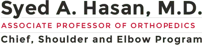 Dr Syed Hasan | Associate Professor of Orthopedics Columbia, Baltimore MD