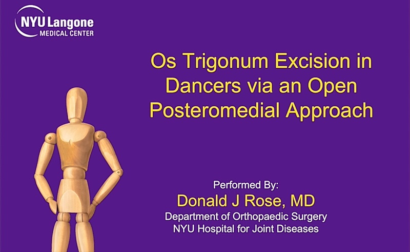 Presentations | Dr Donald Rose | Hip Surgeon New York City NY