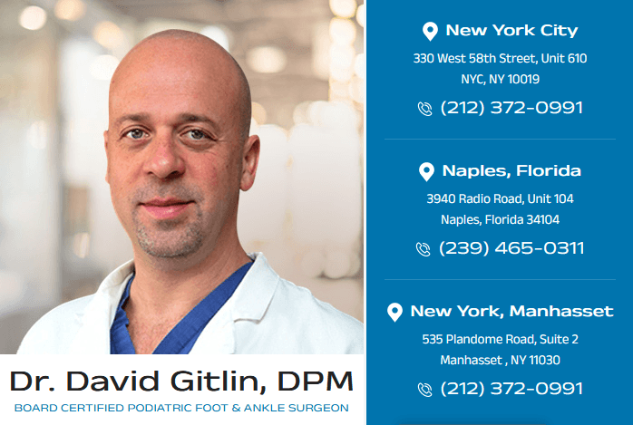 Online Appointment | Dr. David Gitlin | Foot and Ankle Surgeon in New York